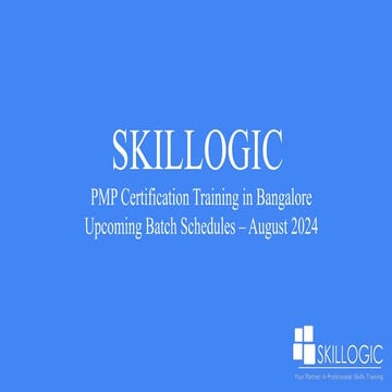 PMP Certification Training in Bangalore. | PPT