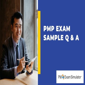 Free PMP Exam Sample Question of the Week | PDF