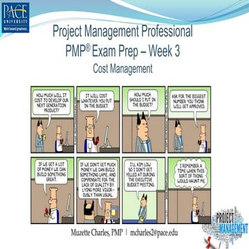 Project Cost Management - PMBOK6 | PPTX