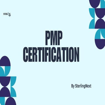 pmp certification training course for professionals | PPTX