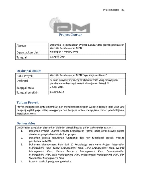 PM Project communication management plan | DOCX