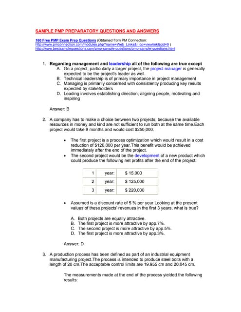Capm time 150 question final key | PDF