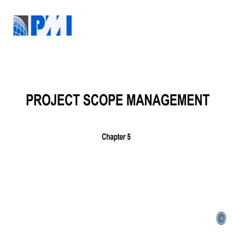 Pmp scope chapter 5 | PDF