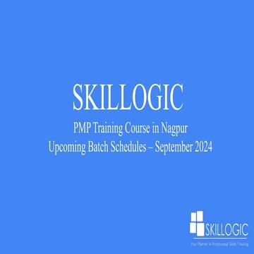 PMP Certified Training Course in Nagpur. | PPTX