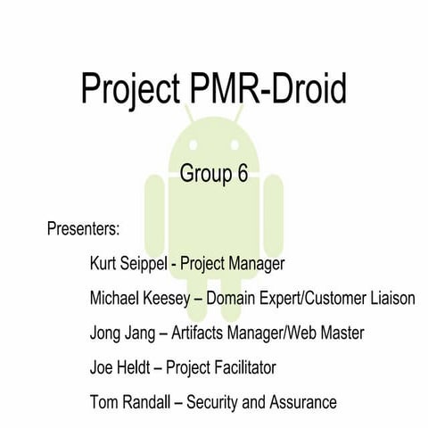 Pmr Droid PPT | PPT