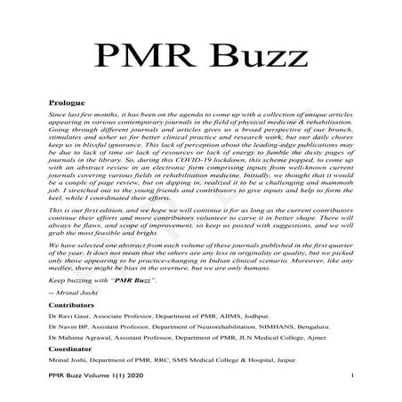 PMR Buzz | PDF