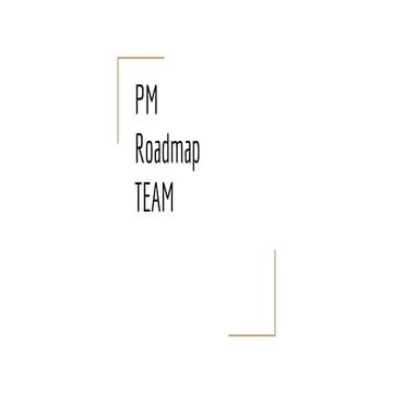 Анна Лаврова: PM Roadmap | PDF