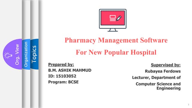 MEDICAL STORE MANAGEMENT SYSTEM | PPT