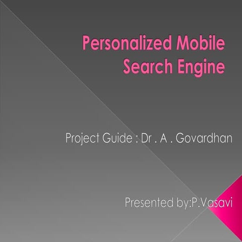 PMSE-Personalized mobile search engine | PPT