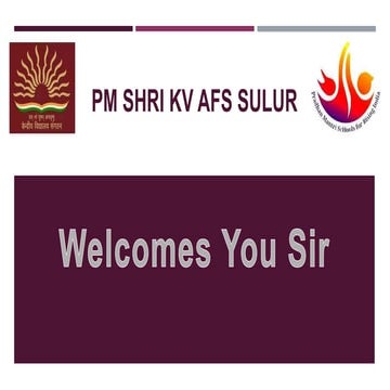 PM SHRI KV AFS SULUR Presentation performing | PPTX