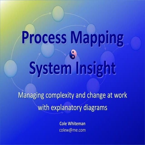 Process Mapping, System Insight | PPTX | Drawing and Sketching | Arts ...