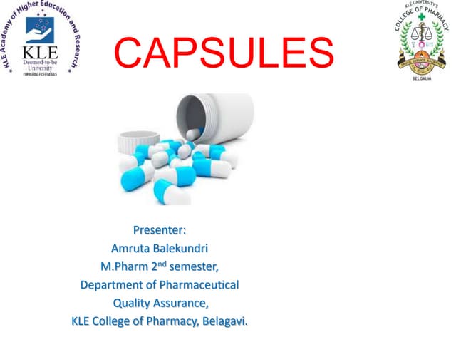 capsule manufacturing defects.pptx | Pharmaceutical Industry | Industries