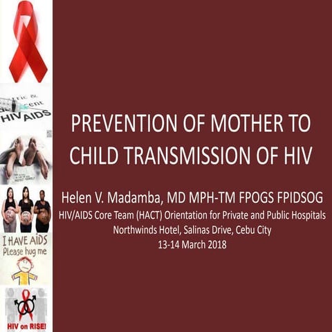Prevention of Mother to child transmission - PMTCT.ppt