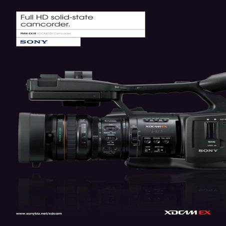 Sony PMW-EX1R | PDF | Cameras and Camcorders | Consumer Electronics