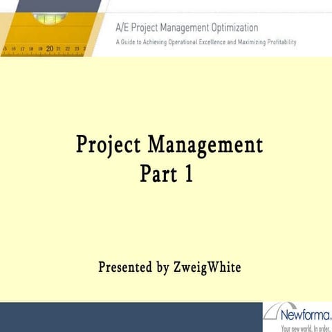 A/E Project Management Optimization-Part One | PPT
