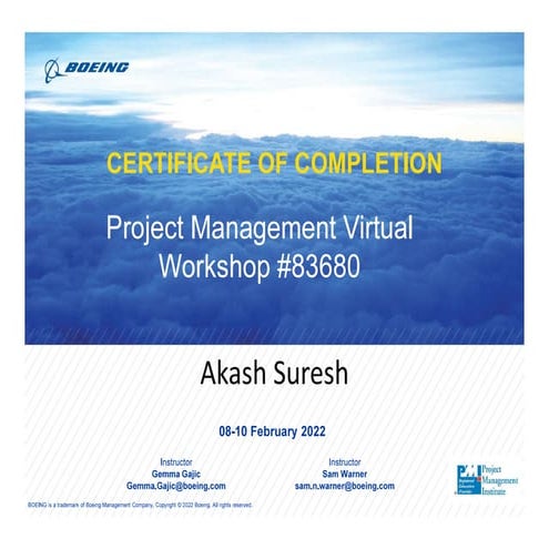 Project Management Workshop #83680 | PPT