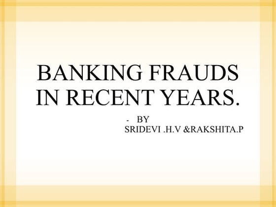 Punjab National Bank Fraud (Nirav Modi Scam) ppt presentation ...