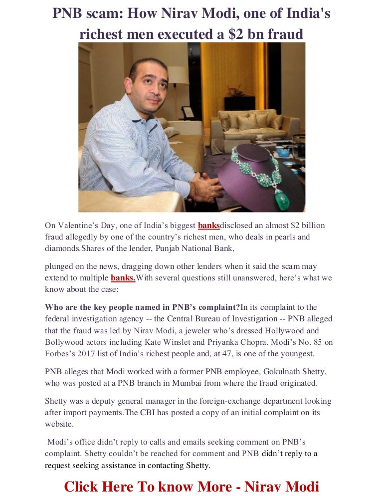 Pnb scam