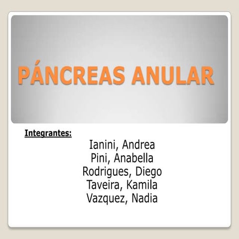 Embriologia Do Pancreas Anular Páncreas Anular | PPT
