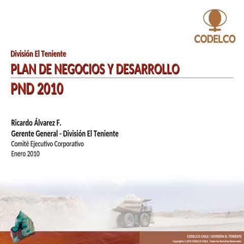 Presentación codelco | PPTX
