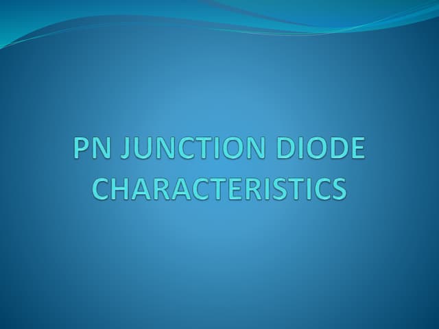 Diode v i characteristic | PPT