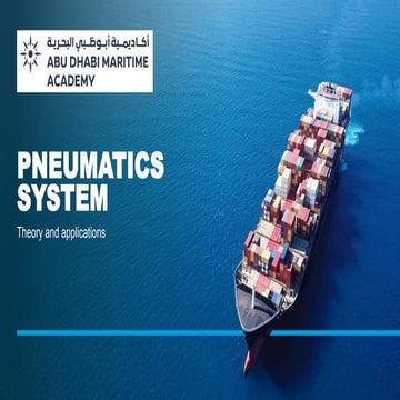 Pneumatic system for Marine Engineering2 | PPTX