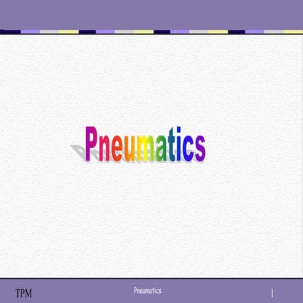 PNEUMATIC tools Industrial Training PPT P | PPT