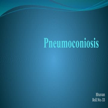 PNEUMOCONIOSIS bagassosis, farmer lung.pptx