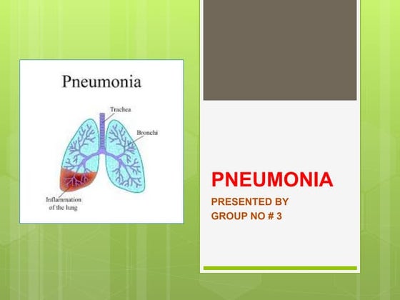 Pneumonia | PPTX | Lung and Respiratory Health | Diseases and Conditions