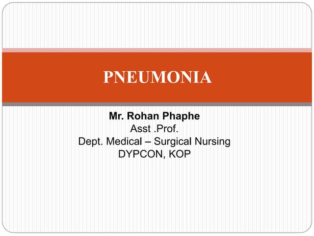Pneumonia | PPSX