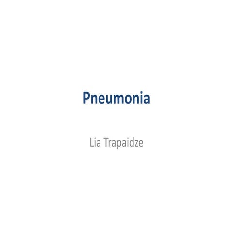Pneumonia and case studies for medical students | PPTX