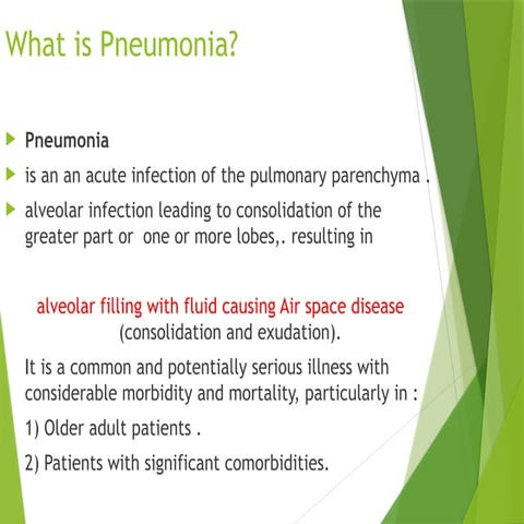 PNEUMONIA information powerpoint education | PPT