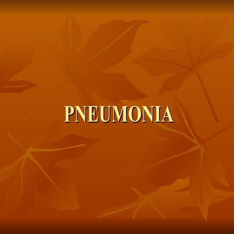 pneumonia.ppt and others lung infections | PPT