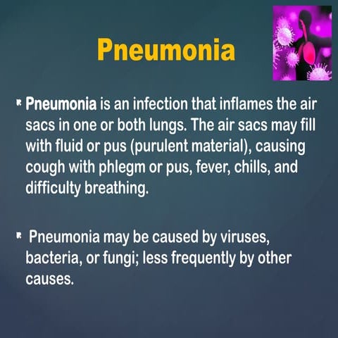 Pneumonia - Classification & Etiology | PPT