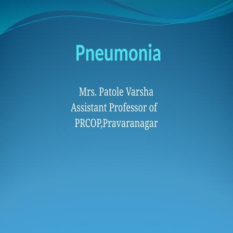 Community acquired pneumonia cpg 2016 | PPT