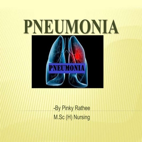 Pneumonia | PPTX
