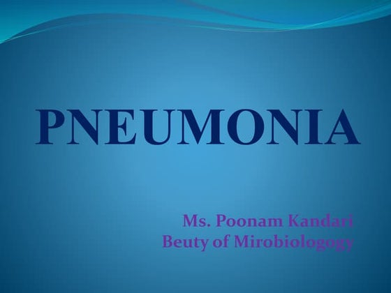 Pneumonia | PPTX