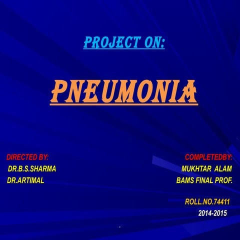 Pneumonia | PPT