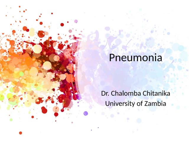 Pneumonia | PPTX