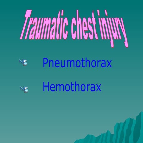Pneumothorax | PPT