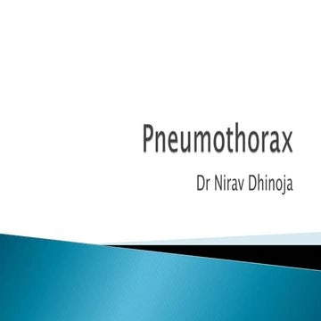 Pneumothorax | PPTX