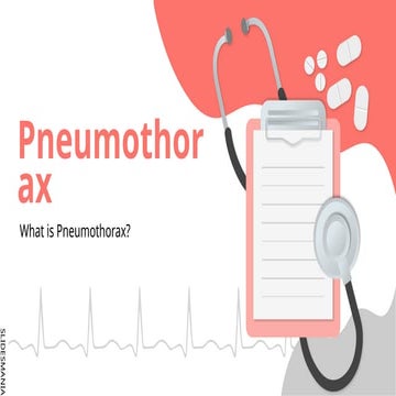pneumothorax lung disease that cause by injury | PPTX