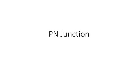Lecture 1 - PN Junction Diode in Basic Electronics | PPT
