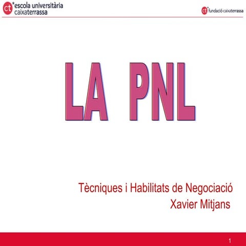 PNL - Xavier Mitjans | PPT