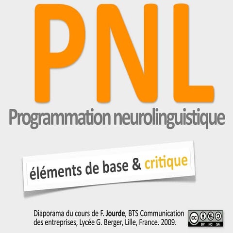 PNL : introduction critique | PDF