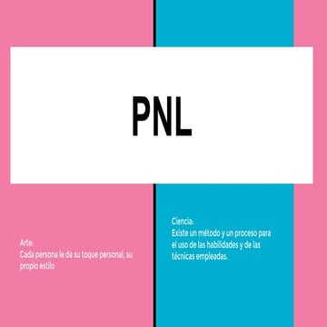Qué es pnl (programación neurolinguistica) | PPTX