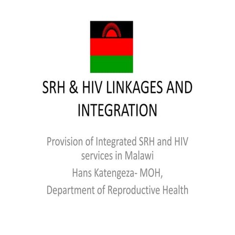 Panel Discussion - Integration of HIV and SRHR | PPTX