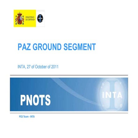Paz Ground Segment | PDF