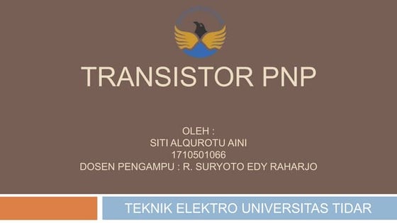 Transistor PNP | PPT