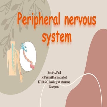 Peripheral Nervous system(Cholinergic drug) | PPTX | Brain and Nervous System Disorders ...